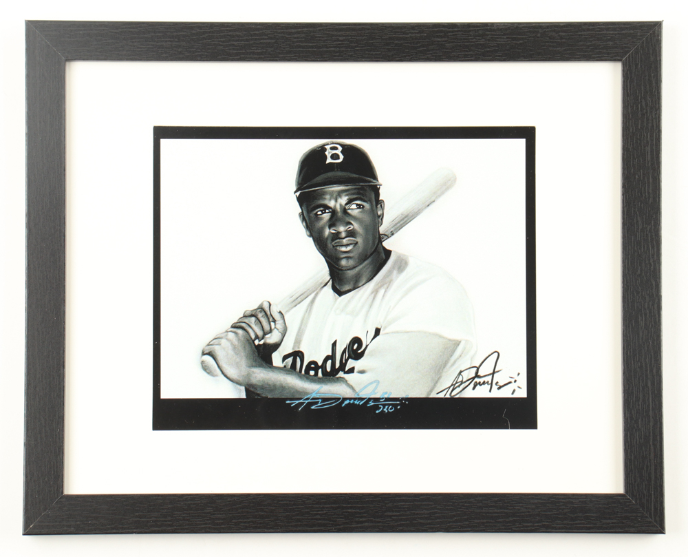 "Jackie Robinson" LE Custom Framed Lithograph Print Display By Anthony ...