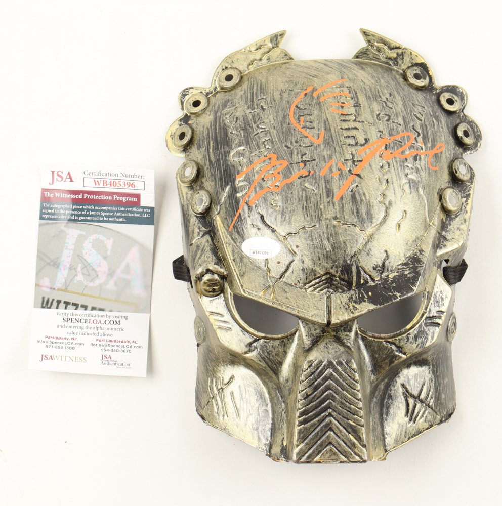 Brian A. Prince Signed "Predator" Mask with Hand-Drawn Predator Sketch ...