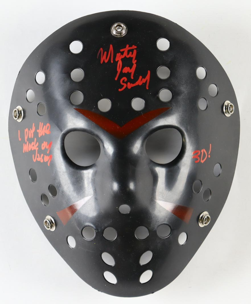 Martin Jay Sadoff Signed Jason "Friday the 13th" Mask Inscribed "30 ...