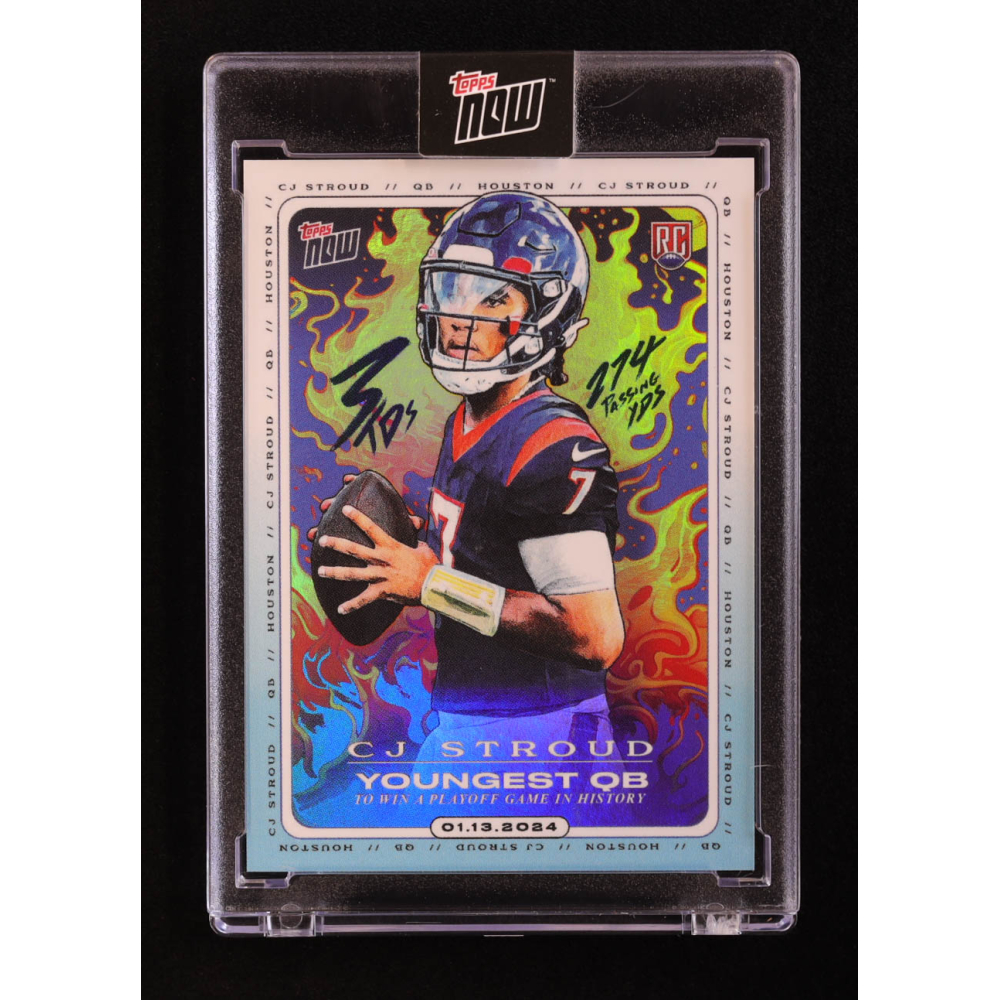 CJ Stroud 2023 Topps Now CJ Stroud Record Breaker #CJ2 RC | Pristine ...