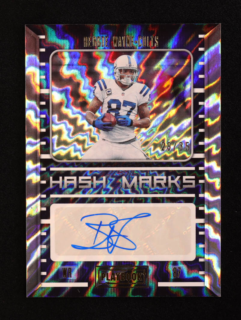 Reggie Wayne 2022 Panini Playbook Hash Marks Autographs #RW #28/35 ...