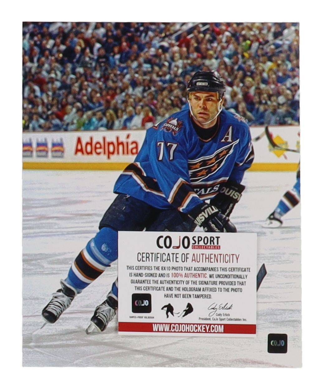 Adam Oates Signed Capitals 8x10 Photo (COJO) | Pristine Auction