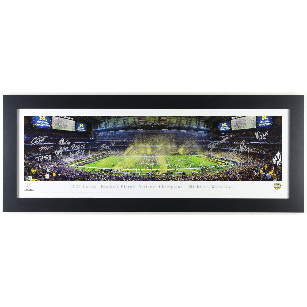 2023 National Champions Michigan Wolverines Custom Framed Photo Display ...