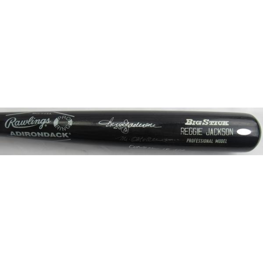 Reggie Jackson Signed Rawlings Baseball Bat Inscribed "Mr. October ...
