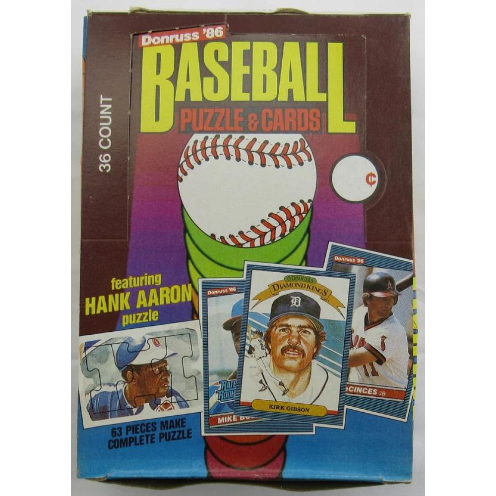 1986 Donruss Baseball Hobby Wax Box with (36) Packs | Pristine Auction