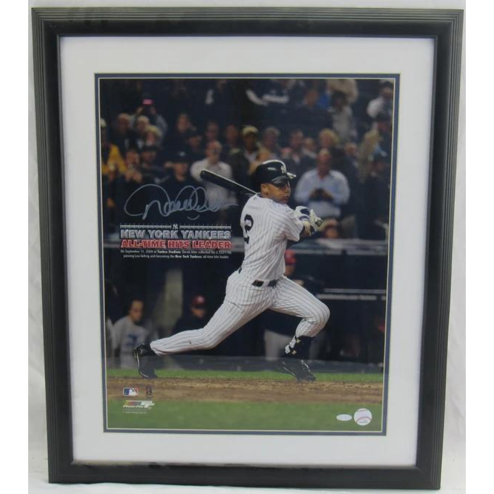 Derek Jeter Signed Yankees Custom Framed Photo (Steiner) | Pristine Auction