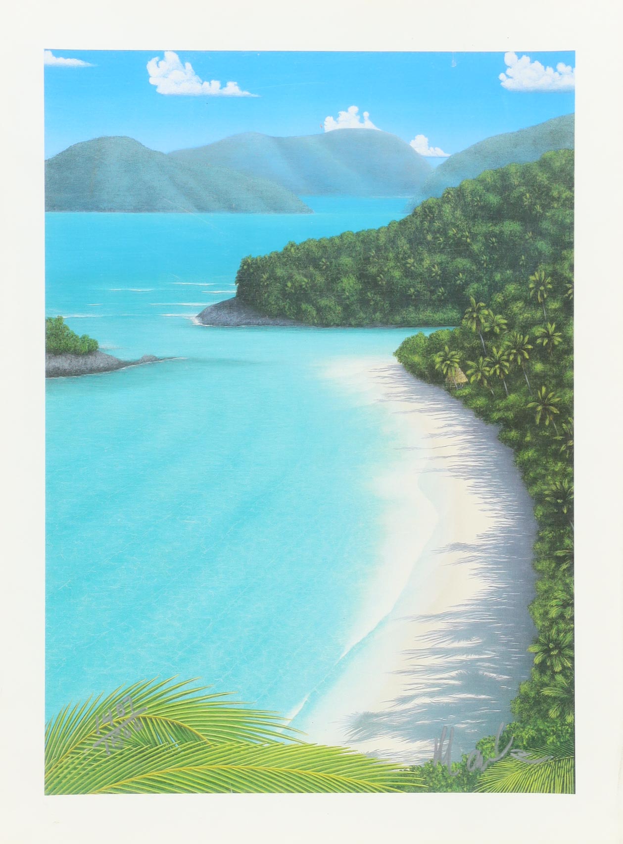 "Dancing on the Beach" LE 12x16 Lithograph Signed By The Artist Dan ...