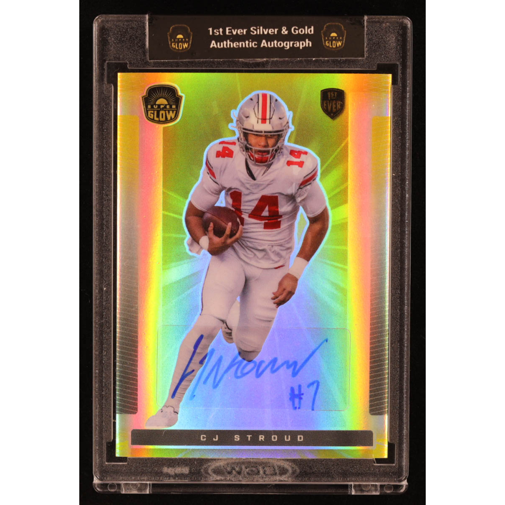 CJ Stroud 2021 Super Glow 1st Ever Silver & Gold Autographs #3 RC ...