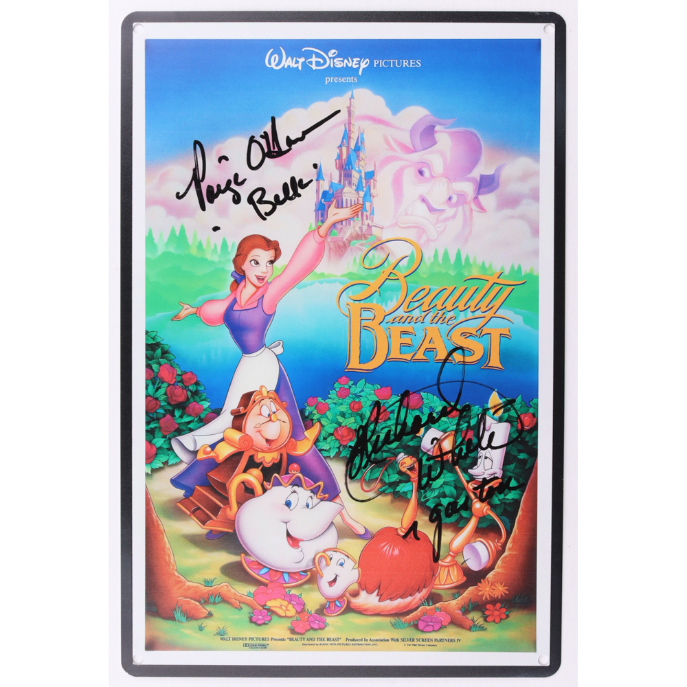 Paige O'Hara & Richard White Signed "Beauty and the Beast" 8x12 Metal ...