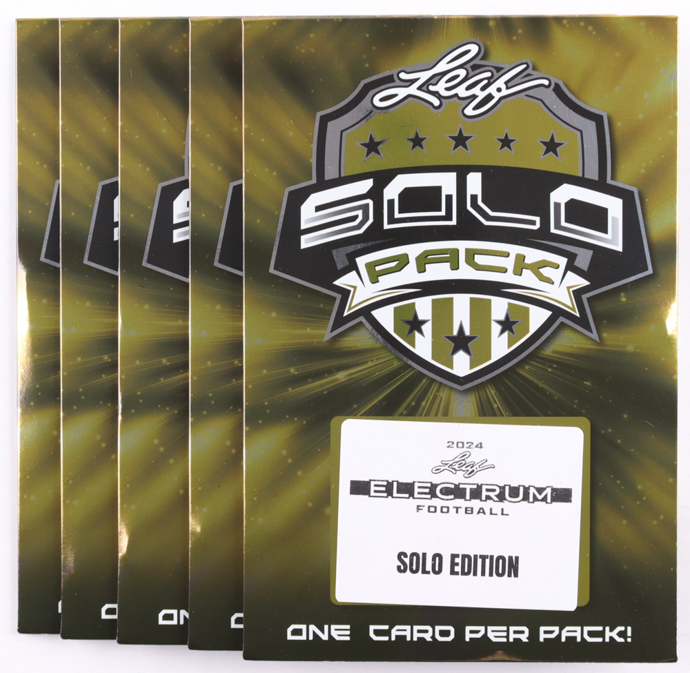 2024 Leaf Electrum Football Solo Edition (5) Pack Lot | Pristine Auction