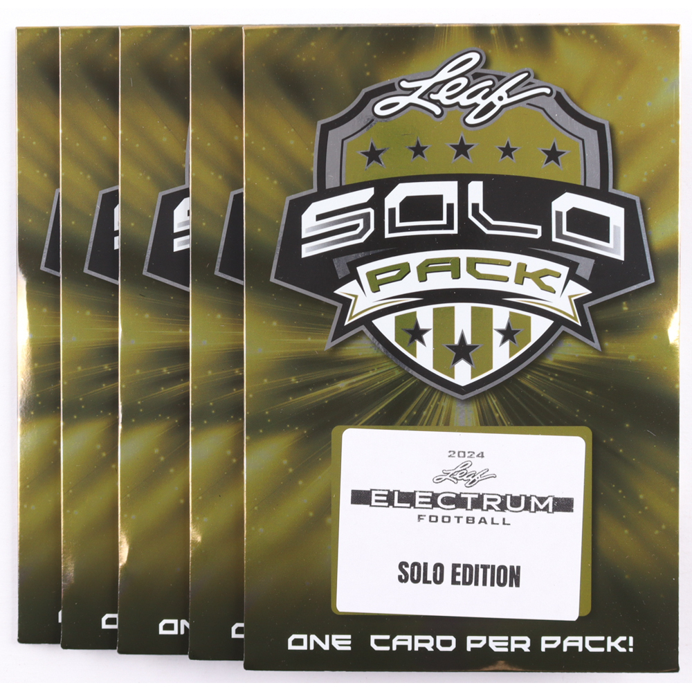 2024 Leaf Electrum Football Solo Edition (5) Pack Lot | Pristine Auction