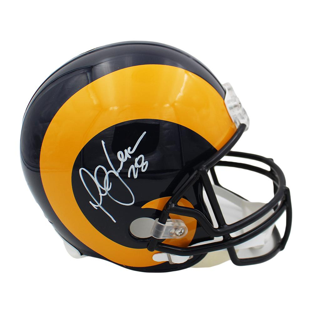 Marshall Faulk Signed Rams Full-Size Throwback Alternate Helmet (Radtke ...