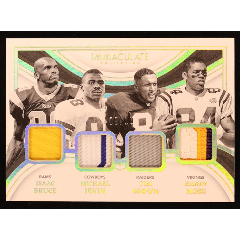 Isaac Bruce / Michael Irvin / Tim Brown / Randy Moss 2023 Immaculate ...