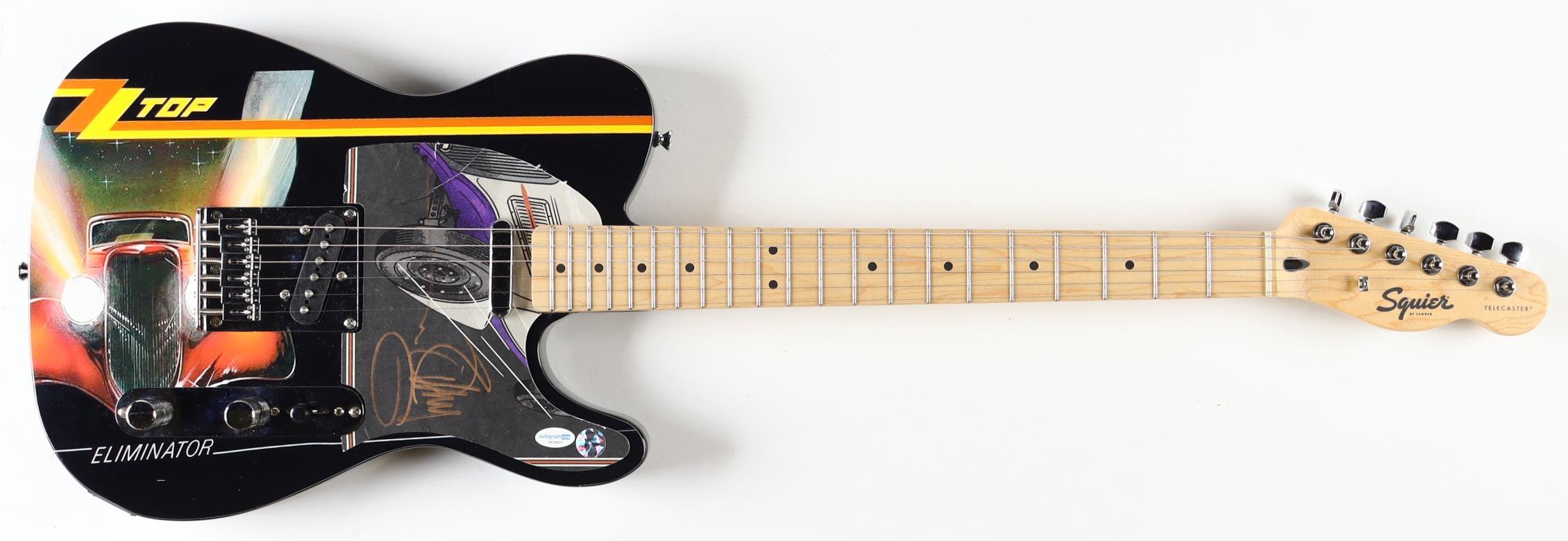 Billy Gibbons Signed "ZZ Top" Custom Squire Telecaster Guitar ...