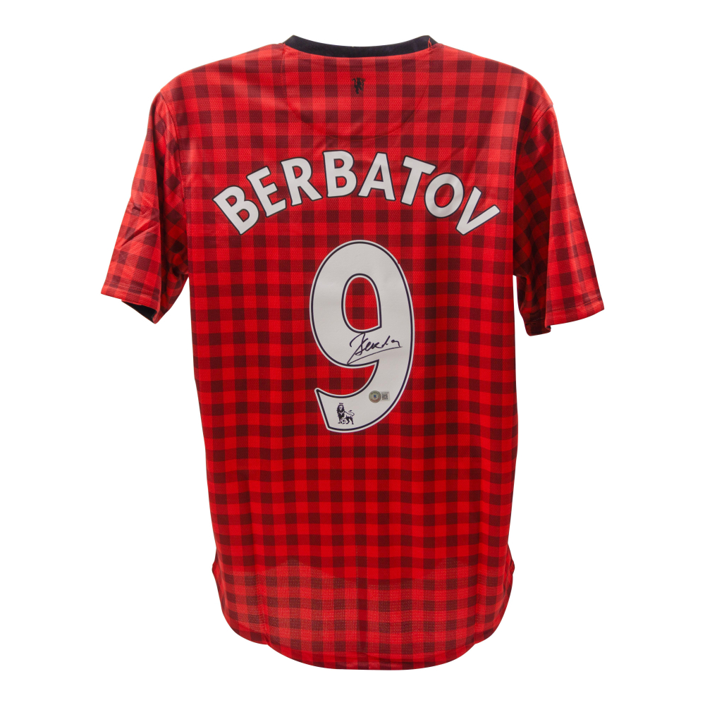 Dimitar Berbatov Signed Manchester United Jersey (Beckett) | Pristine ...