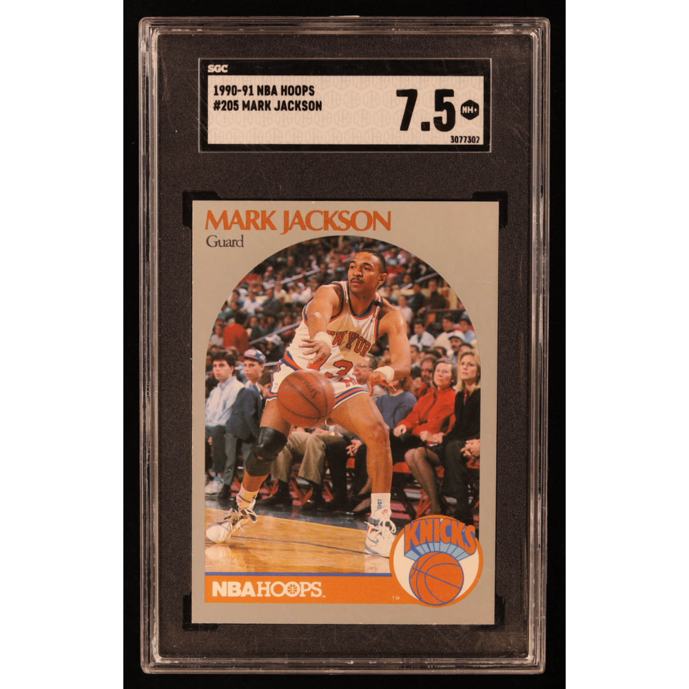 Mark Jackson 1990-91 Hoops #205 / Lyle and Erik Menendez In Background ...