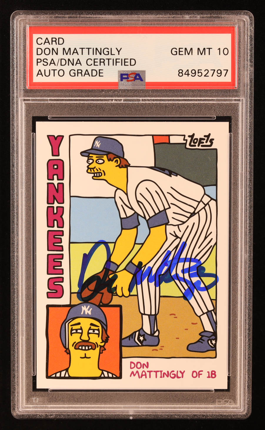Don Mattingly Signed Custom Trading Card (PSA | Auto 10) | Pristine Auction