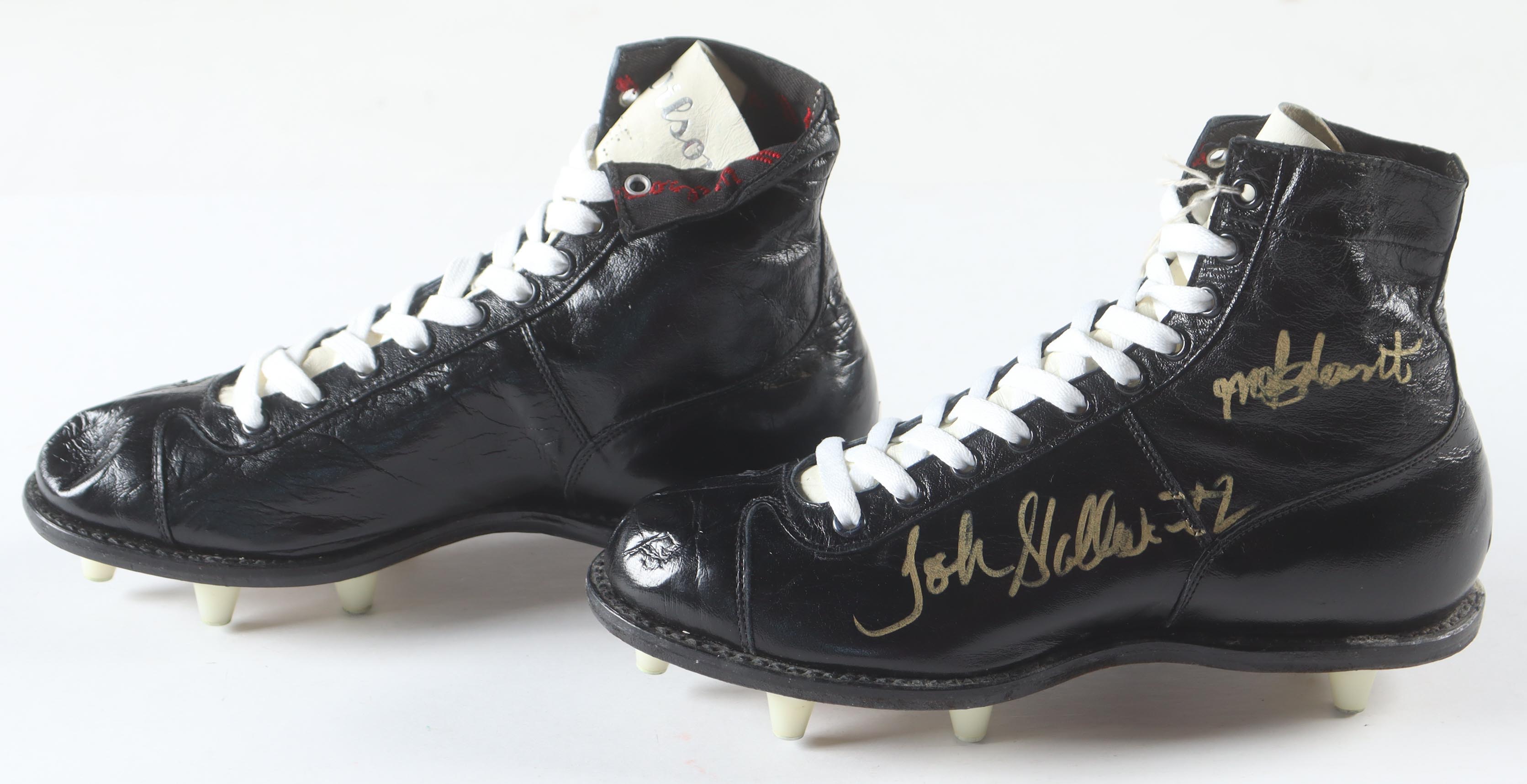 1975 Steelers Pair of (2) Vintage Leather Football Cleats Signed by ...