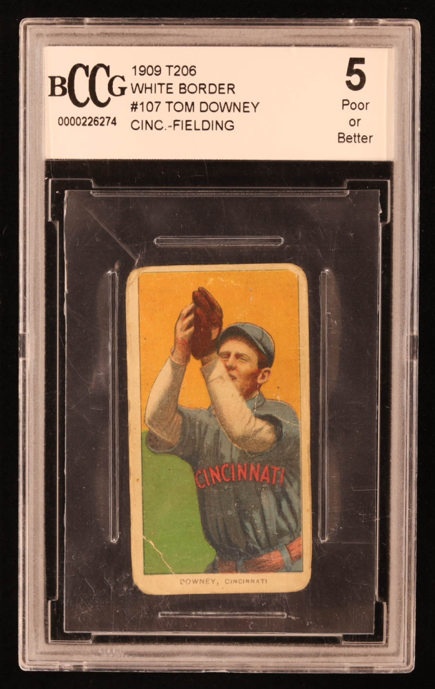 Tom Downey 1909 T206 #107 (BCCG 5) | Pristine Auction