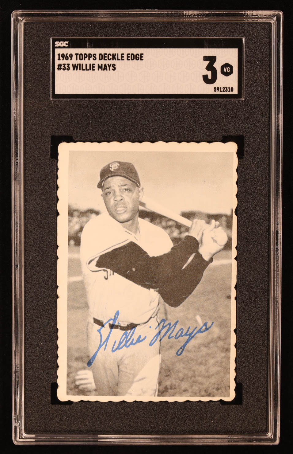 Willie Mays 1969 Topps Deckle Edge #33 (SGC 3) | Pristine Auction