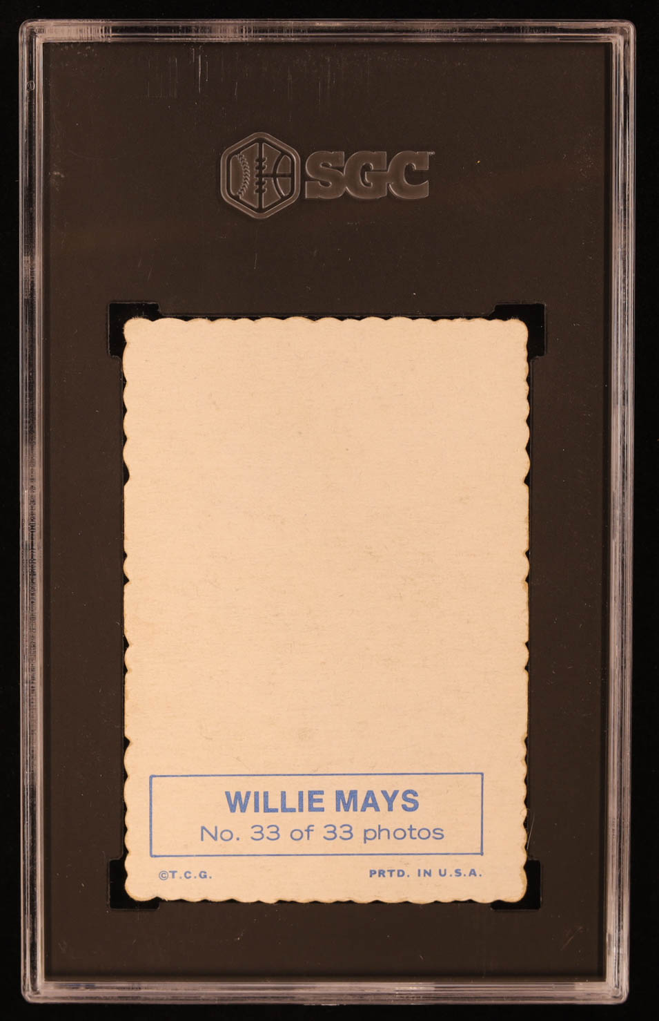Willie Mays 1969 Topps Deckle Edge #33 (SGC 3) | Pristine Auction