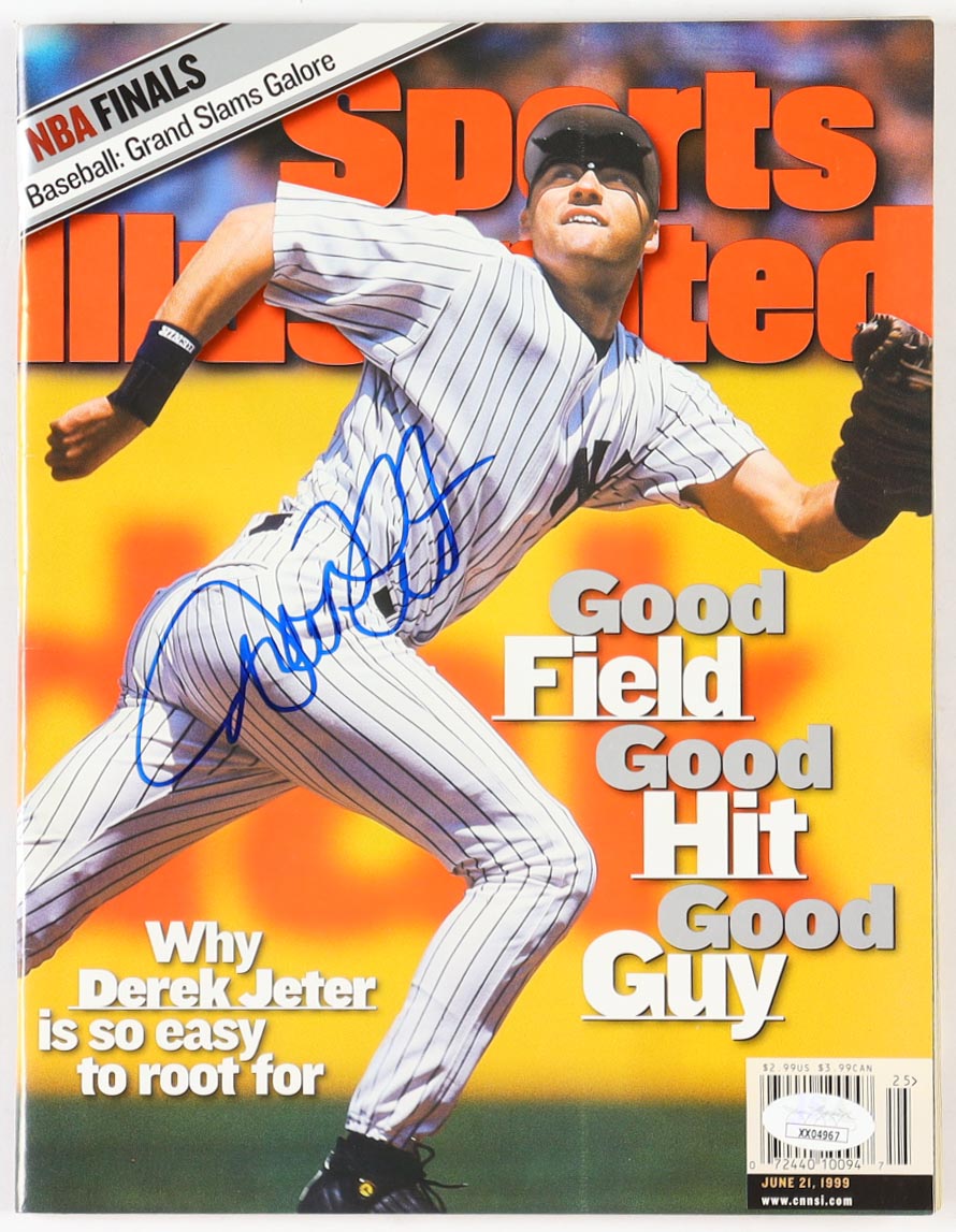Derek Jeter Signed 1999 "Sports Illustrated" Magazine (JSA) | Pristine ...