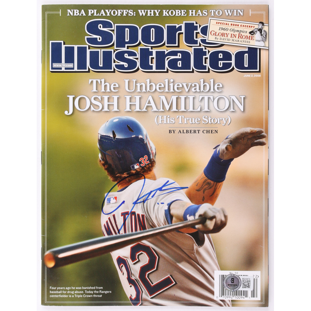 Josh Hamilton Signed 2008 "Sports Illustrated" Magazine (Beckett ...