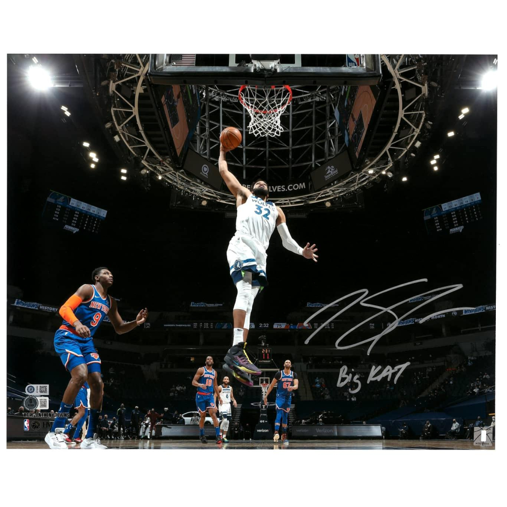 Karl-Anthony Towns Signed Timberwolves 16x20 Photo Inscribed "Big Kat ...
