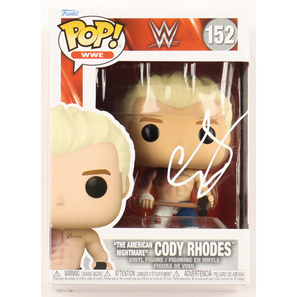 Cody Rhodes Signed WWE #152 "The American Nightmare" Cody Rhodes Funko ...