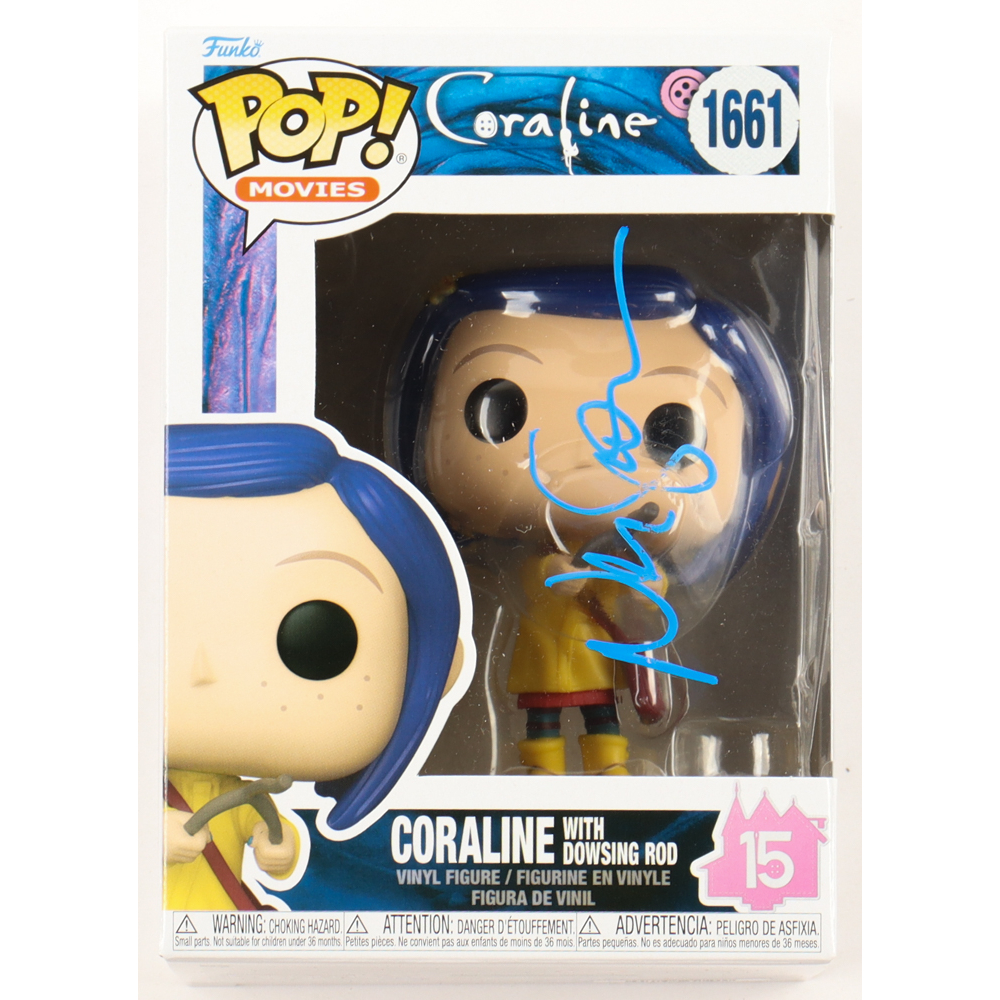 Neil Gaiman Signed "Coraline" #1661 Coraline With Dowsing Rod Funko Pop ...