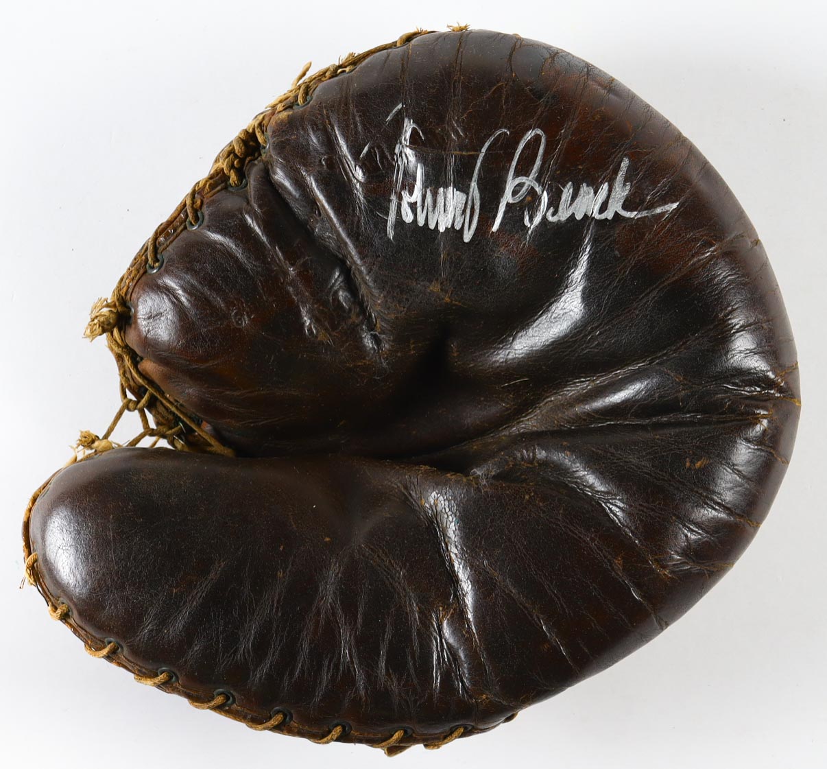 Johnny Bench Signed Vintage Rawlings Catchers Glove With Display Case ...