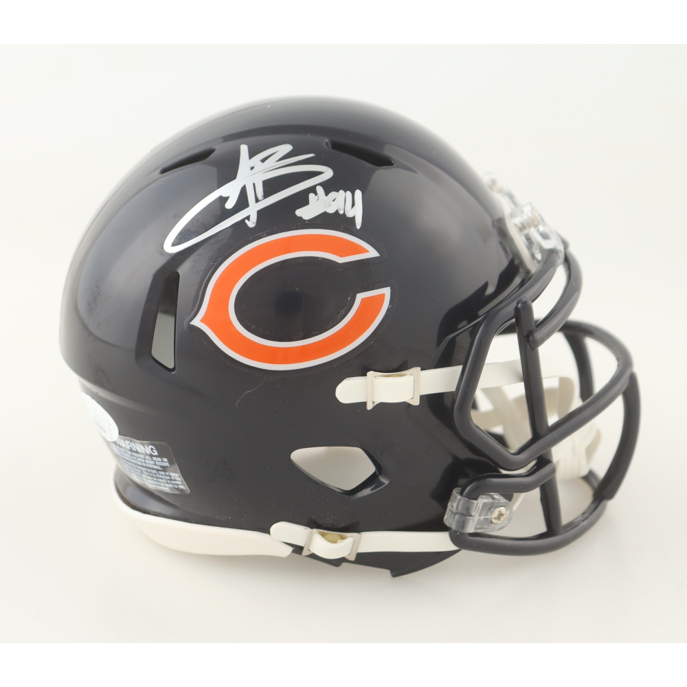 Austin Booker Signed Bears Speed Mini Helmet (JSA) | Pristine Auction