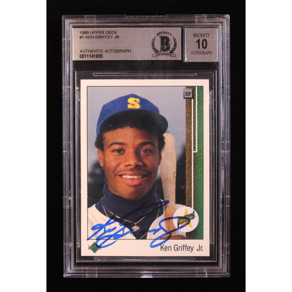 Ken Griffey Jr. Signed 1989 Upper Deck #1 RC (BGS | Autograph Grade 10 ...