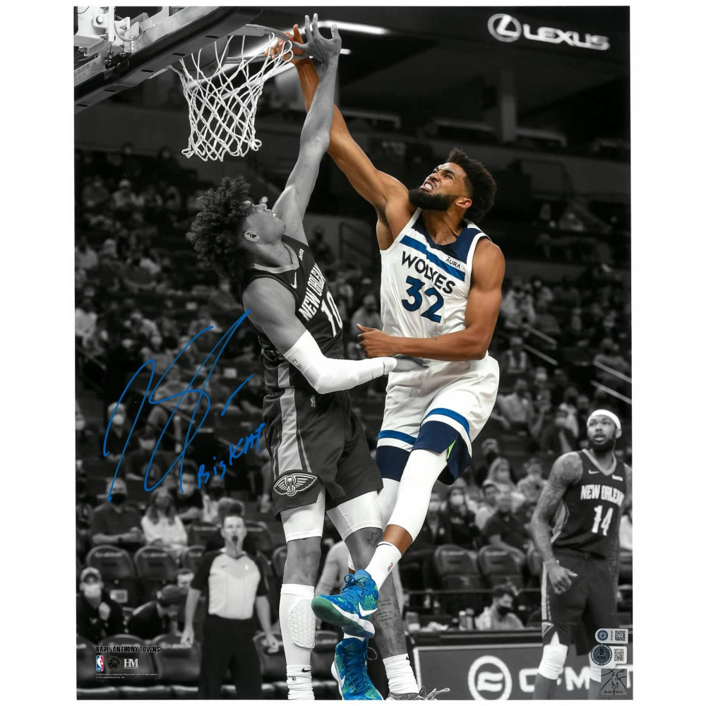 Karl-Anthony Towns Signed Timberwolves 16x20 Photo Inscribed "Big Kat ...