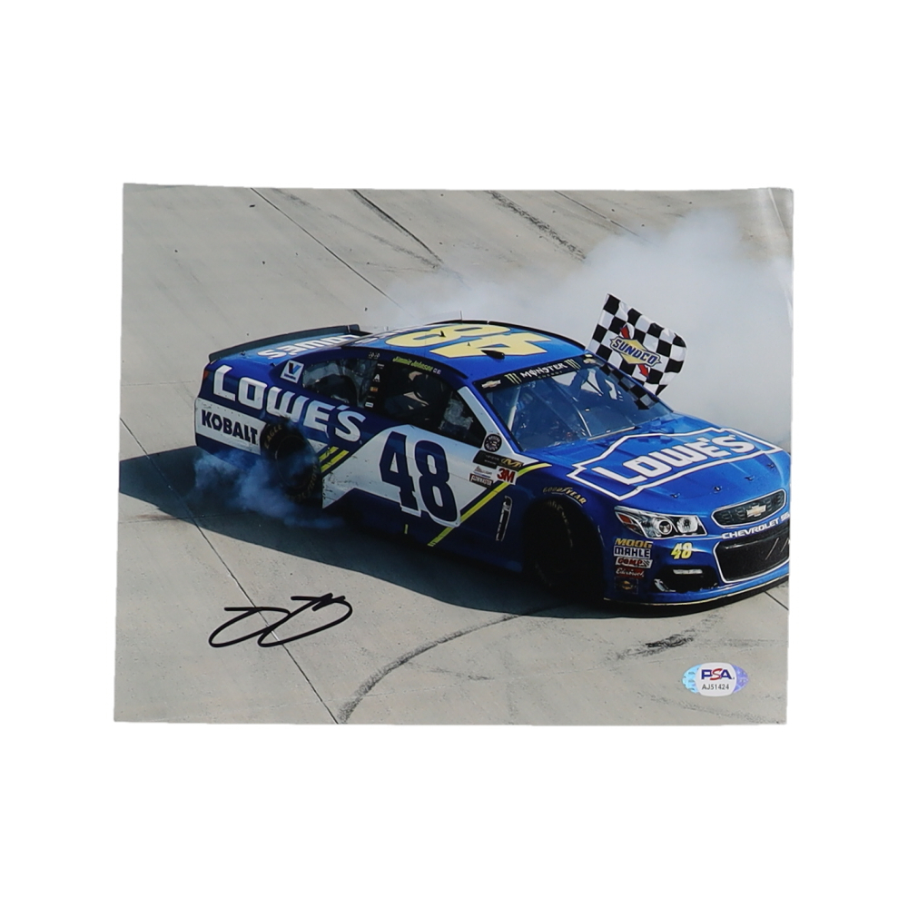 Jimmie Johnson Signed NASCAR 8x10 Photo (PSA) | Pristine Auction
