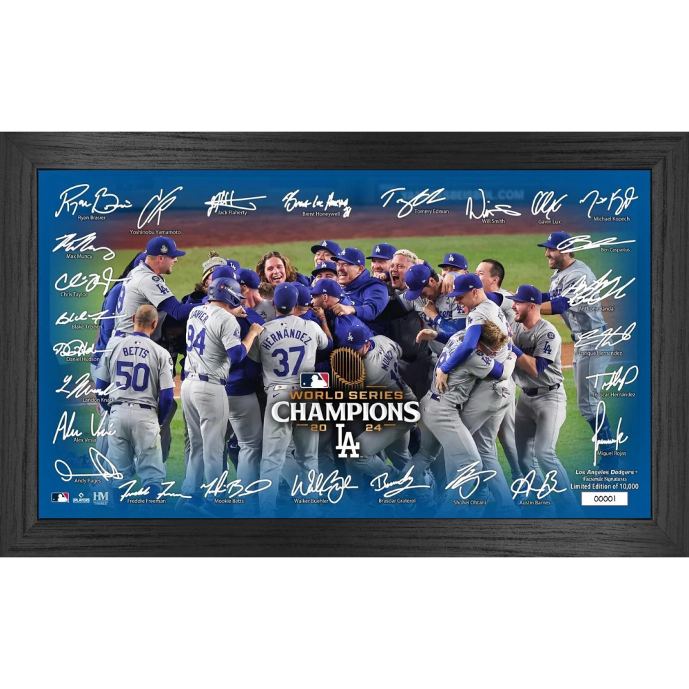 Dodgers "2024 World Series Champions Signature Celebration" Custom ...