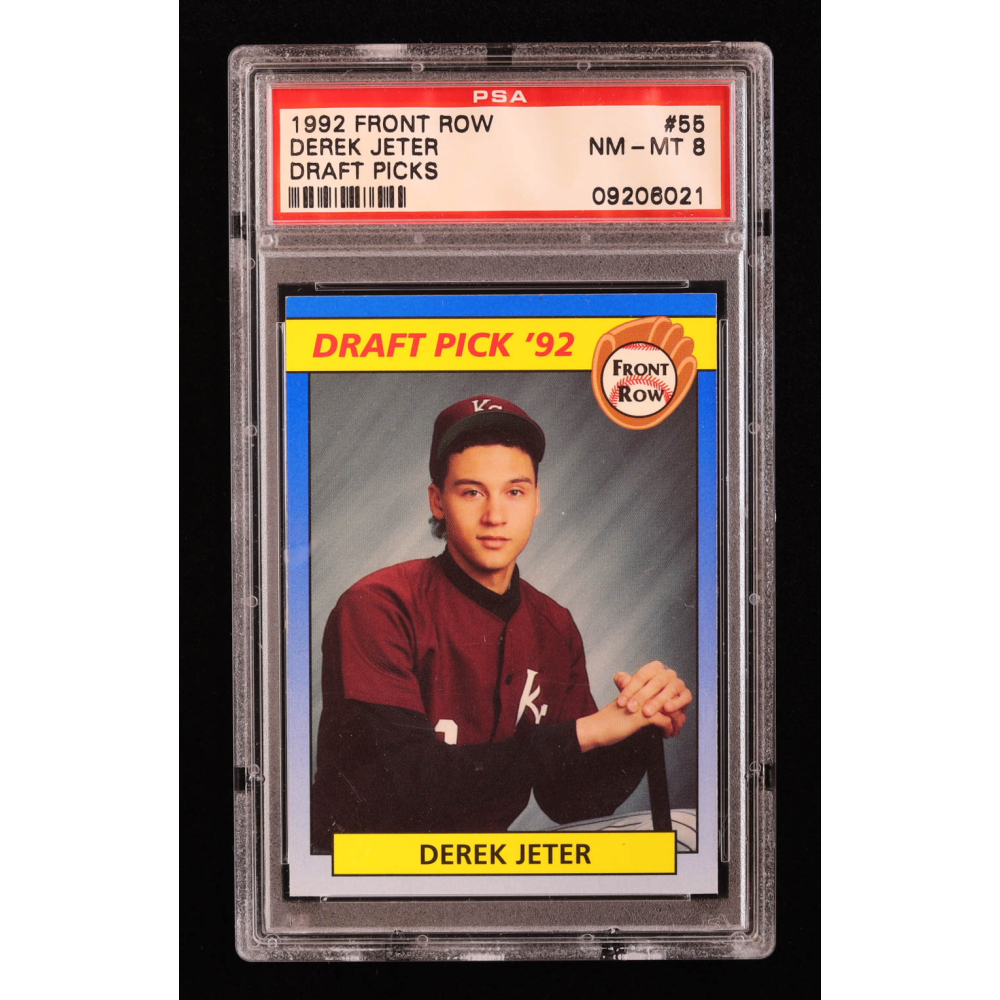 Derek Jeter 1992 Front Row Draft Picks #55 RC (PSA 8) | Pristine Auction