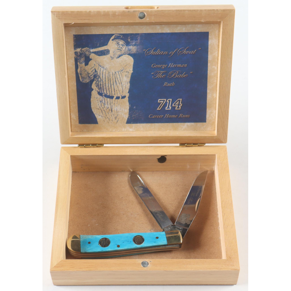 Babe Ruth Vintage 714 Home Run Record Pocket Knife with "Sultan Of Swat ...