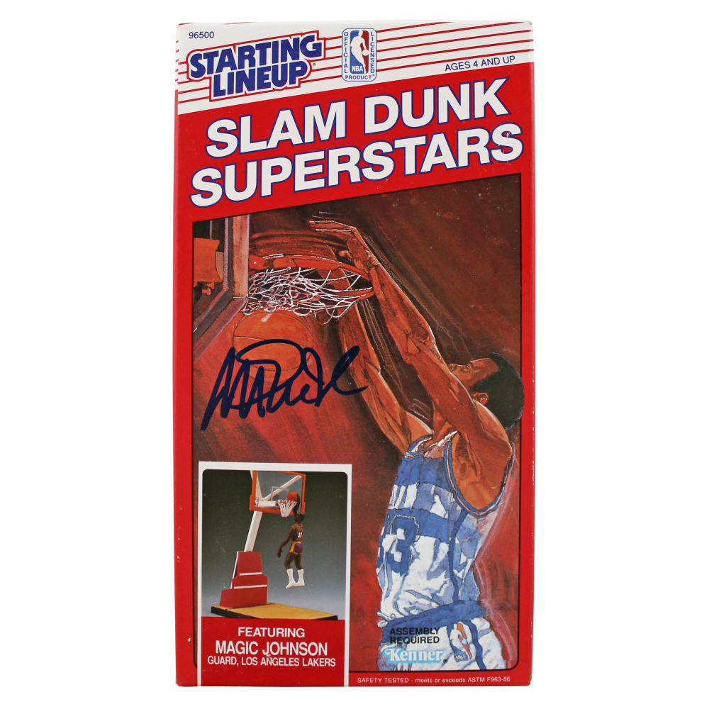 Magic Johnson Signed 1989 Starting Lineup Slam Dunk Superstar Figure ...