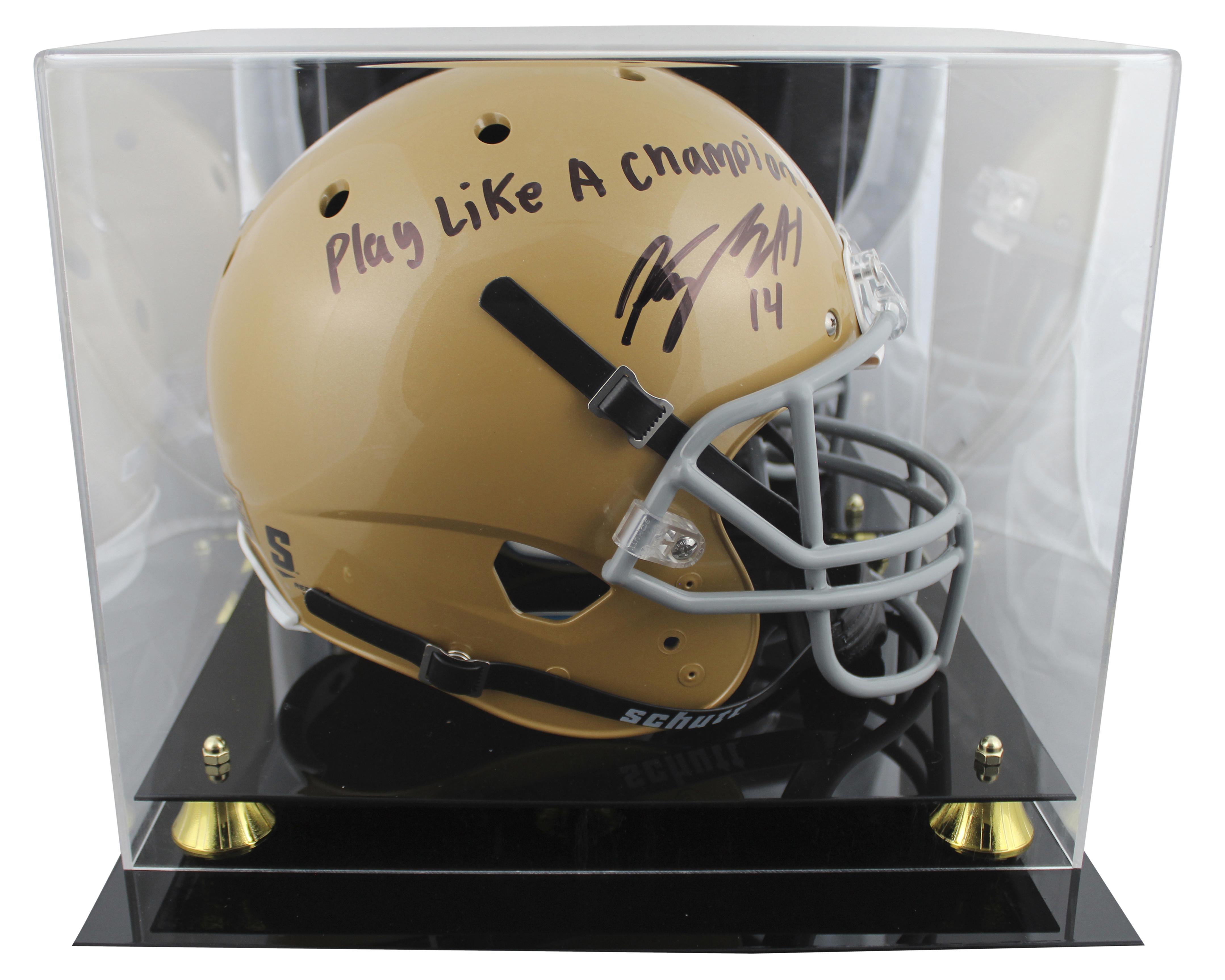 Kyle Hamilton Signed Notre Dame Fighting Irish Full-Size Helmet ...