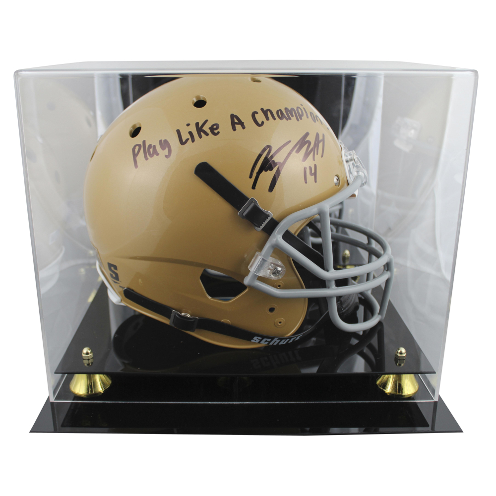 Kyle Hamilton Signed Notre Dame Fighting Irish Full-Size Helmet Inscribed "Play Like A Champion ...