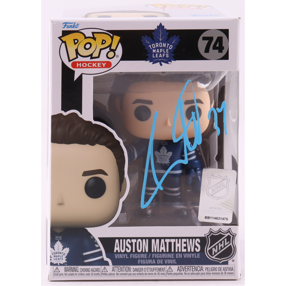 Auston Matthews Signed Maple Leafs #74 Funko Pop! Vinyl Figure ...