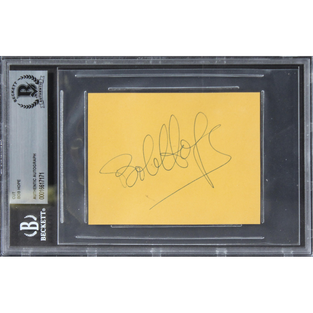 Bob Hope Signed 3x4 Cut (BAS) | Pristine Auction