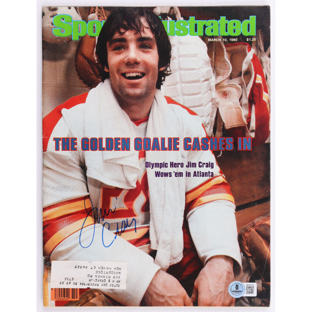 Jim Craig Signed 1980 Sports Illustrated Magazine (Beckett) | Pristine ...