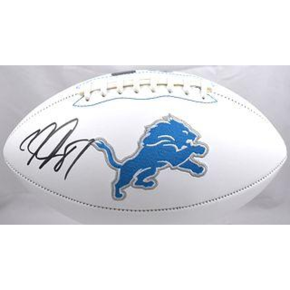 Calvin Johnson Signed Lions Logo Football (Beckett) | Pristine Auction