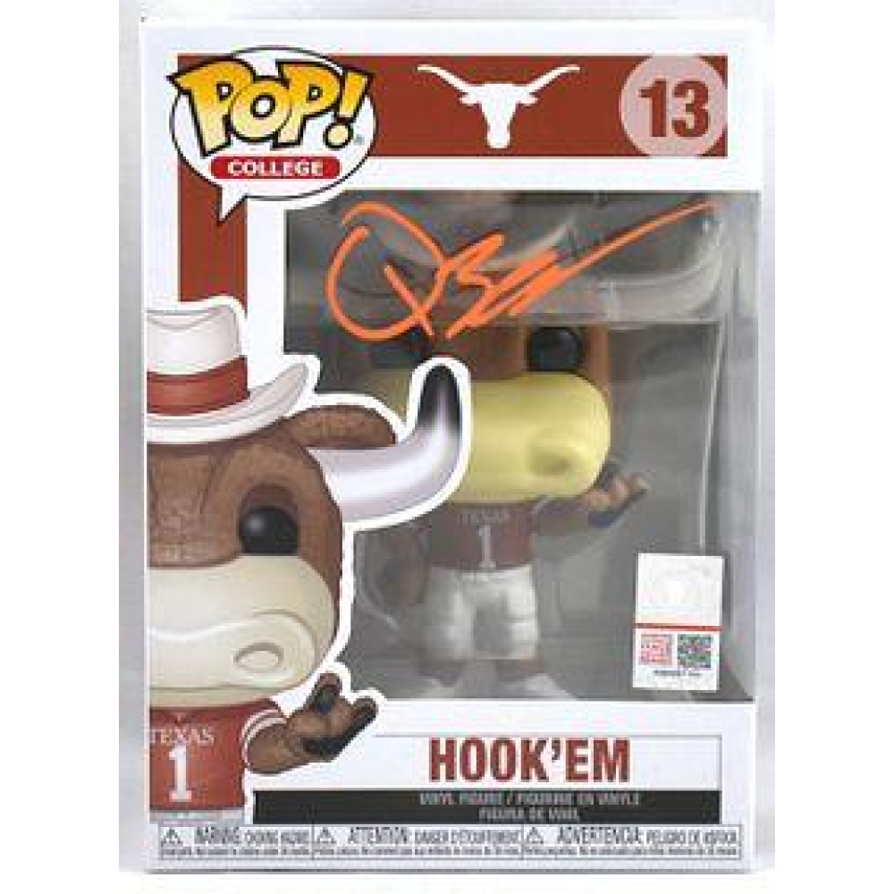 Quinn Ewers Signed Texas Longhorns Hook 'Em #13 Funko Pop! Vinyl Figure ...