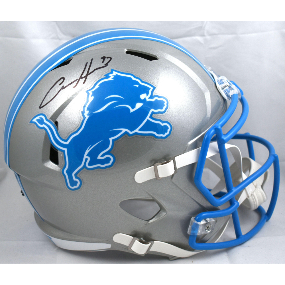 Aidan Hutchinson Signed Lions Full-Size Speed Helmet (Beckett ...