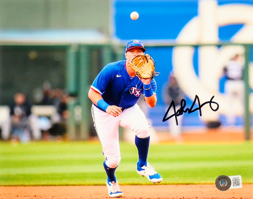 Josh Jung Signed Rangers 8x10 Photo (Beckett) | Pristine Auction