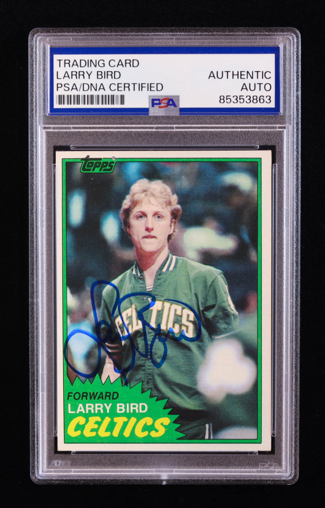 Larry Bird Signed 1981-82 Topps #4 (PSA) | Pristine Auction
