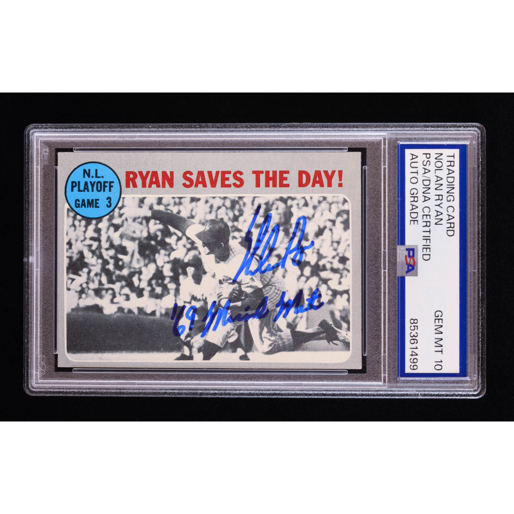 Nolan Ryan Signed 1970 Topps #197 / NL Playoff Game 3 Inscribed "'69 ...